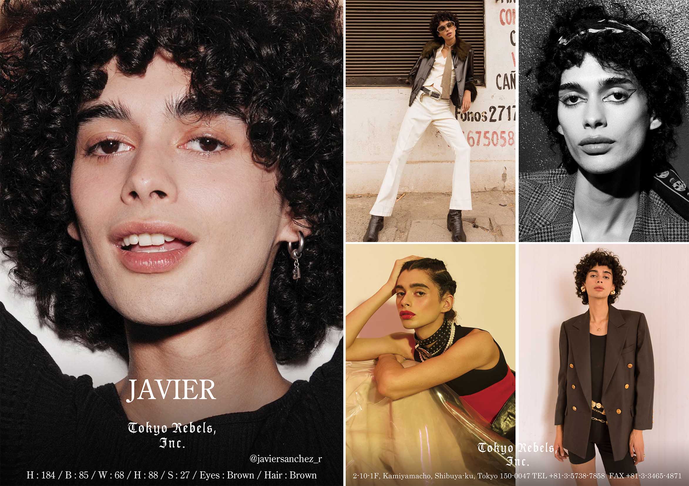 JAVIER｜MODELS｜TOKYO REBELS, Inc