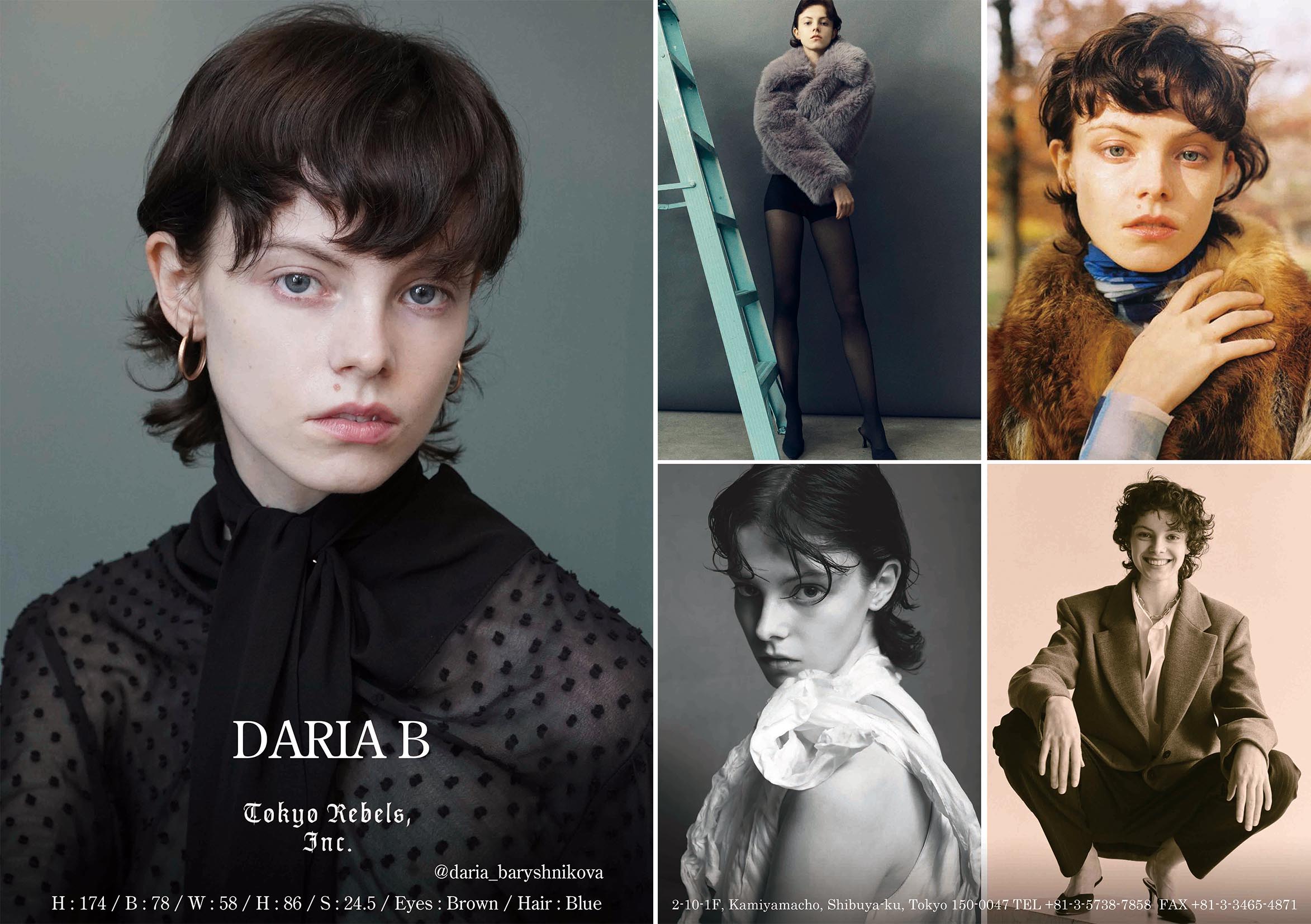 DARIA B｜MODELS｜TOKYO REBELS, Inc
